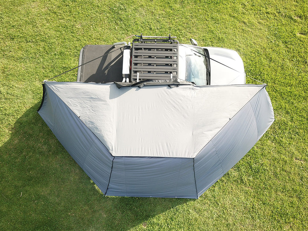 OUTBOUND 180° Degree Wing Awning 2.1m wide with Zips- – Supa Peg Australia