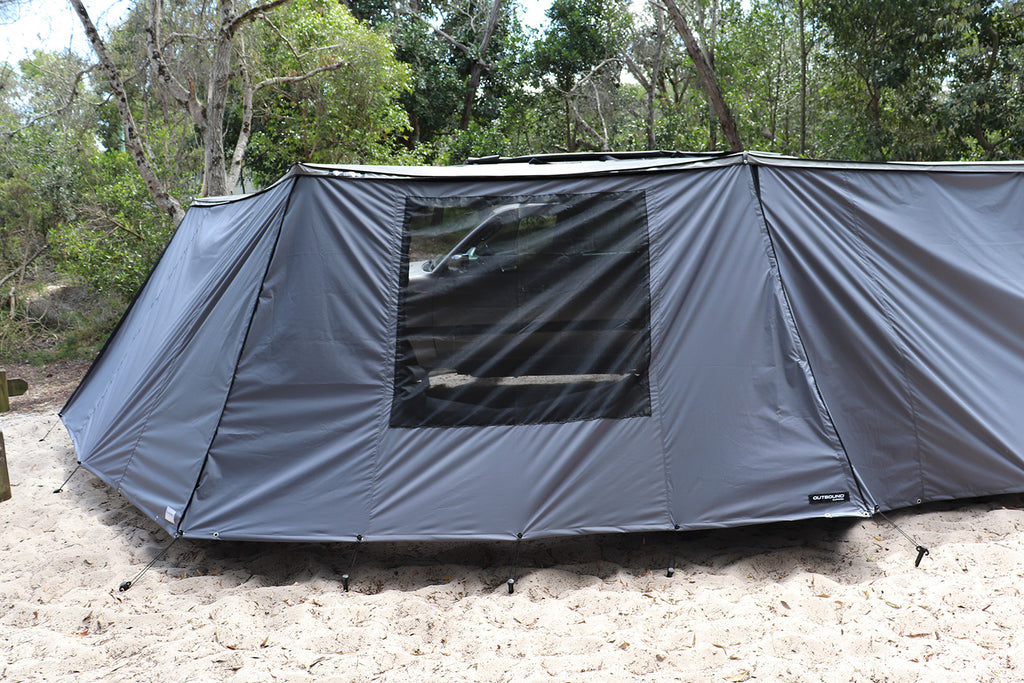 Outbound Shield 6 Freestanding Awning + All walls Kit- 270 degree- 6-8 ...