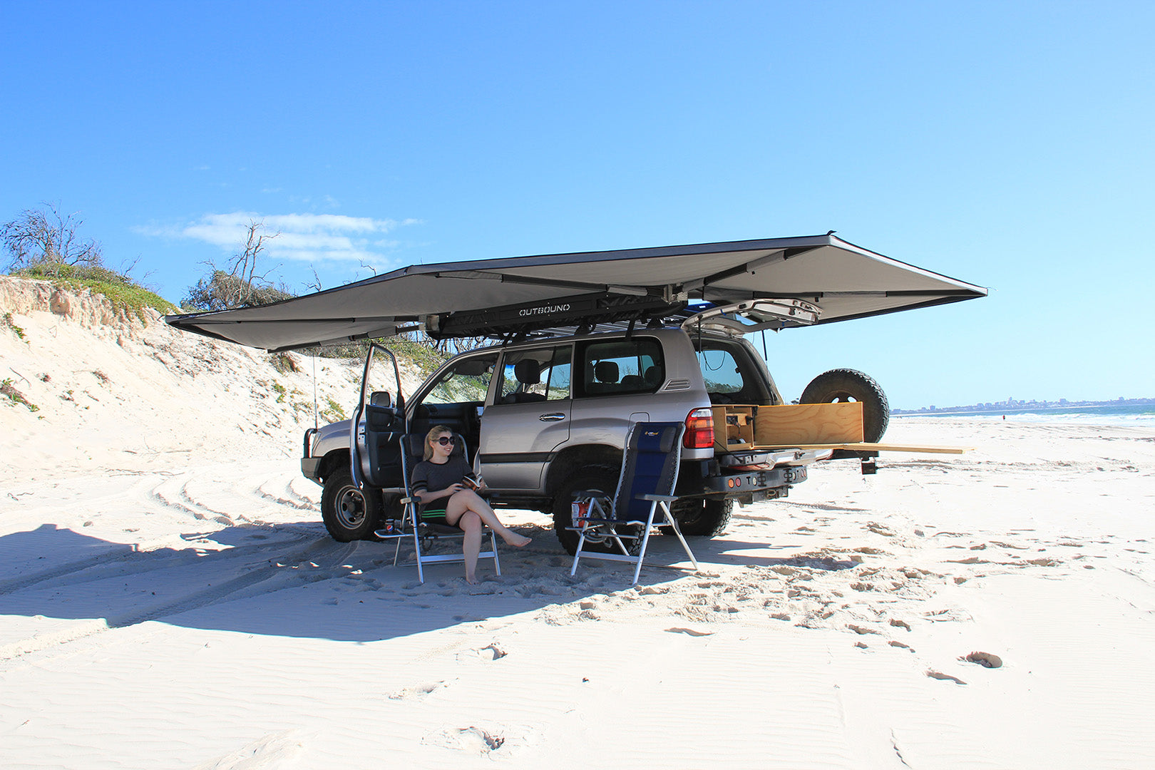 Outbound Shield 6 Freestanding Awning + All walls Kit- 270 degree- 6-8 ...