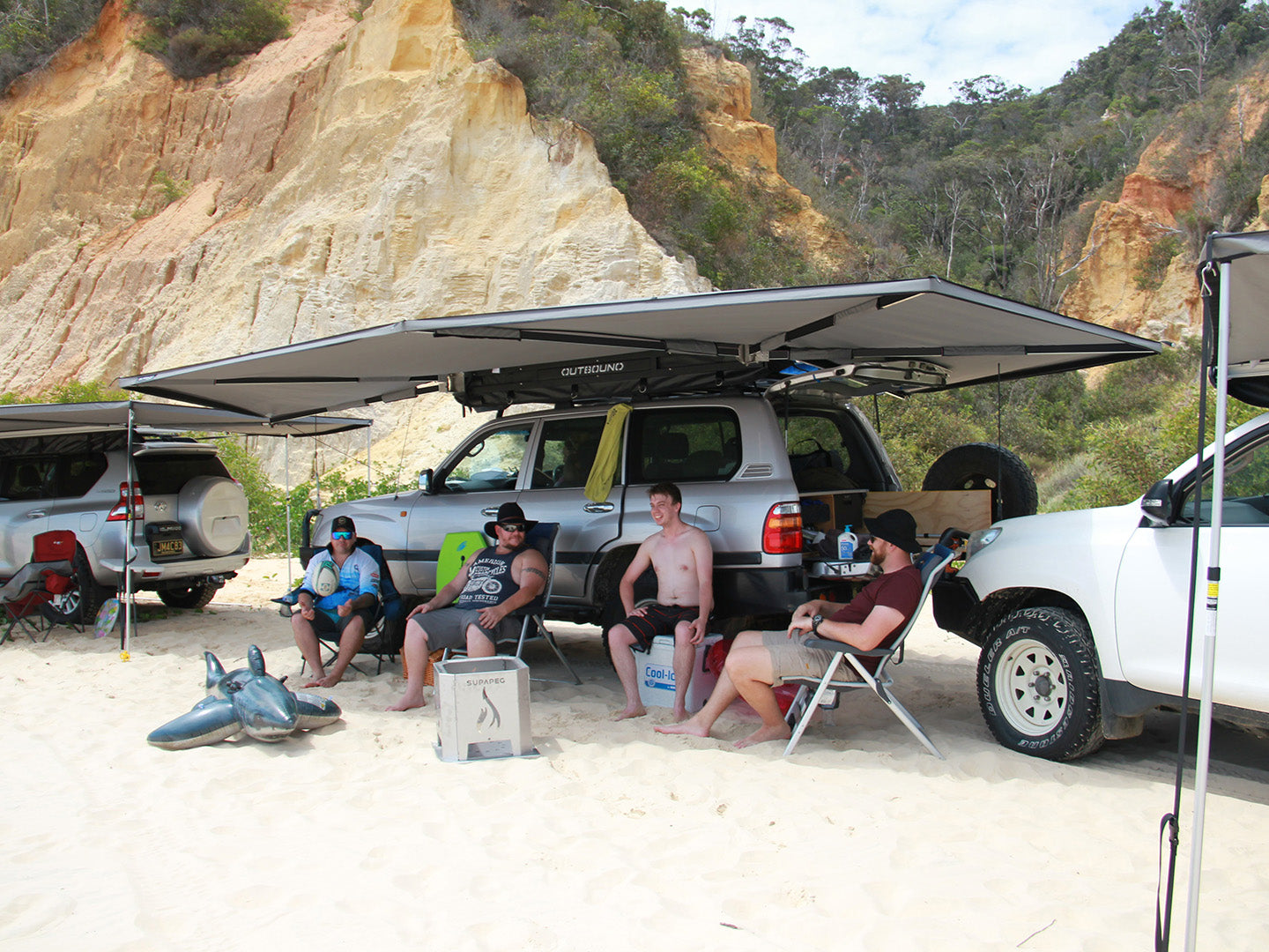 Outbound Shield 6 Freestanding Awning + All walls Kit- 270 degree ...