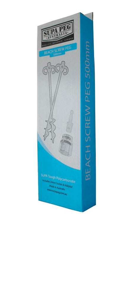 Supa Screw Polycarbonate Yellow 500mm Peg Kit (with Socket & Adapter ...